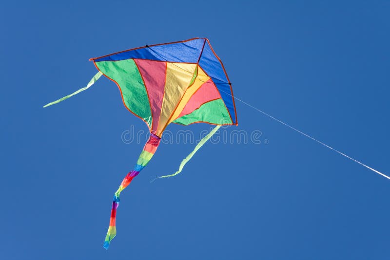 Colorful kite stock photo. Image of sunny, weekend, freedom - 10741738
