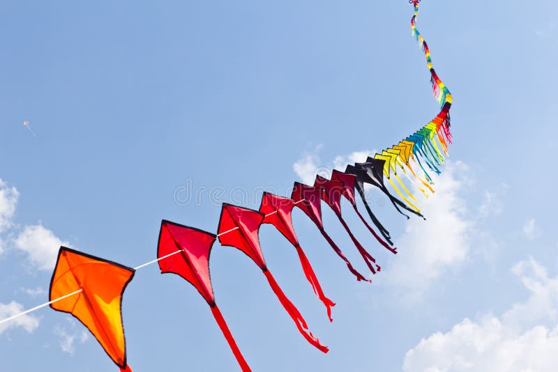Colorful of kite stock image. Image of freedom, moving - 18153045