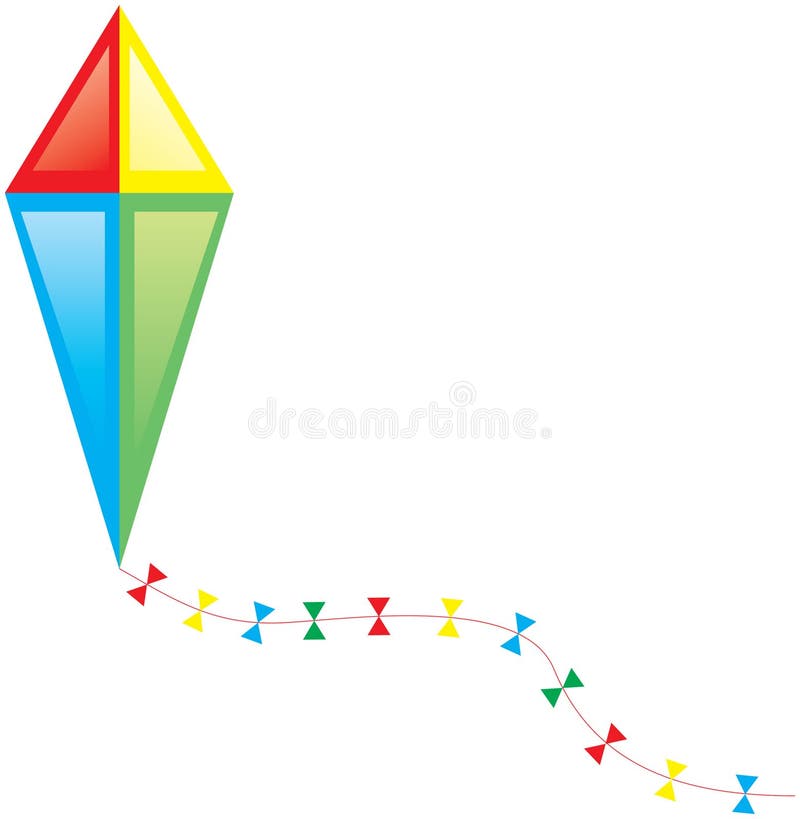 Colorful kite stock vector. Illustration of kite, flying - 20624396