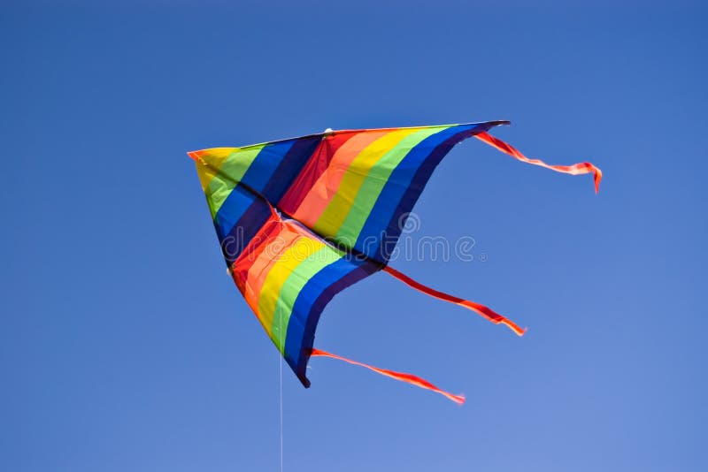 Colorful kite on the sky stock photo. Image of calm, sandy - 59677568