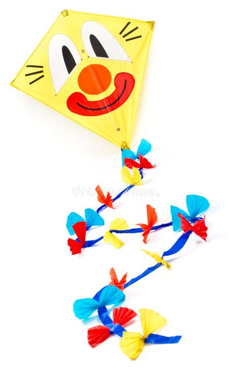 Colorful Kite Isolated on White Stock Image - Image of kite, isolated ...