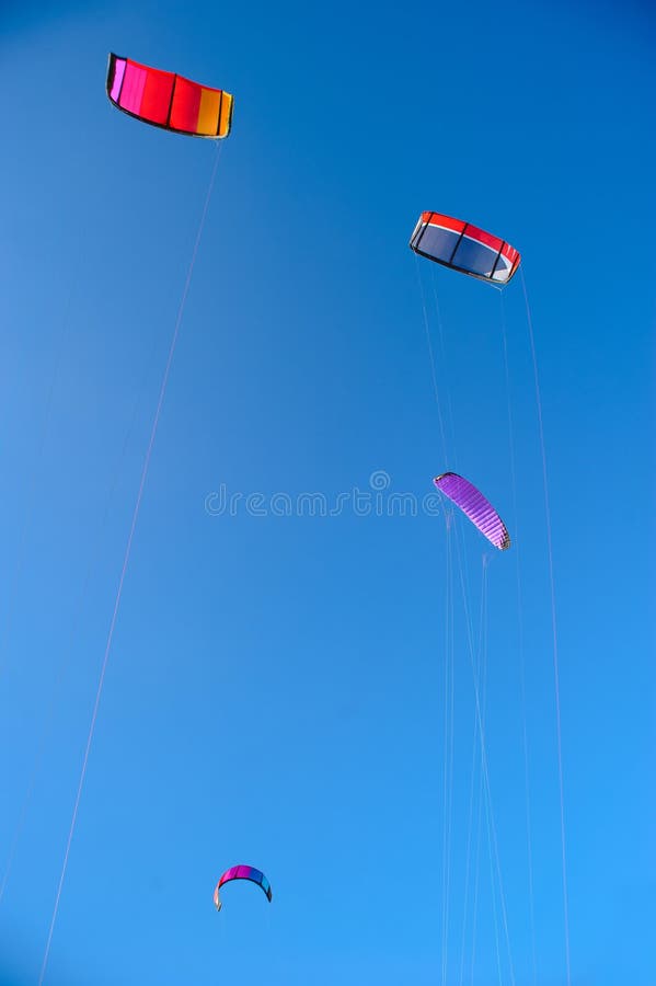 A Colorful Kites Float in the Sky Stock Image - Image of hobbies ...