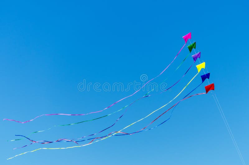 Colorful kites stock image. Image of clouds, color, flying - 3181111