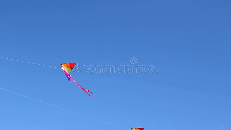 Colorful Kites Dancing in the Sky at Sunset AweInspiring Scenery Stock ...
