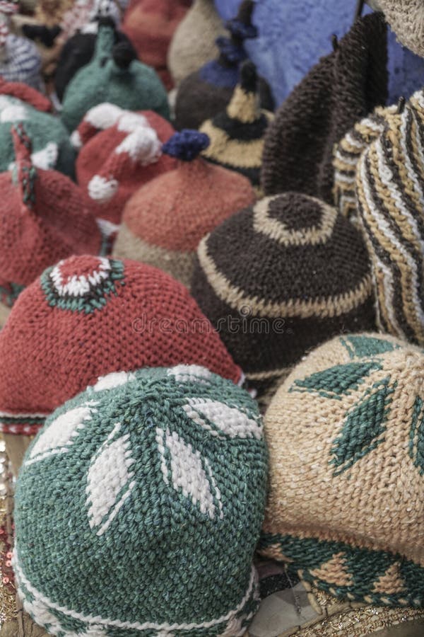 Colorful knitted hats stock photo. Image of background - 80895658