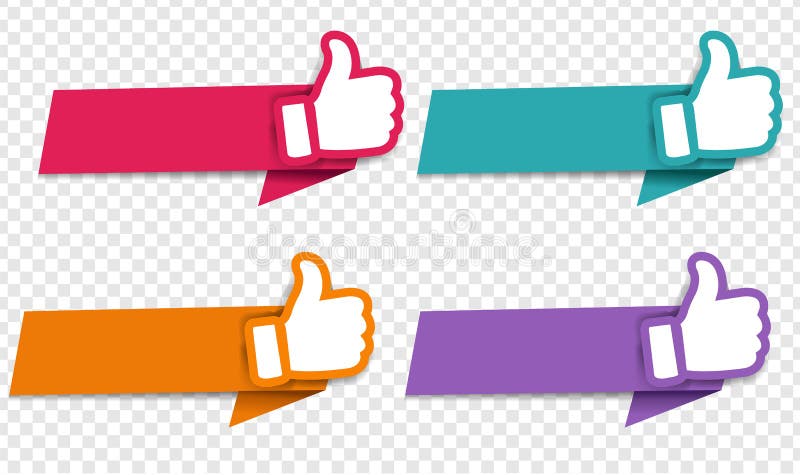 Colorful Label with Hands Set with Transparent Background Stock Vector ...