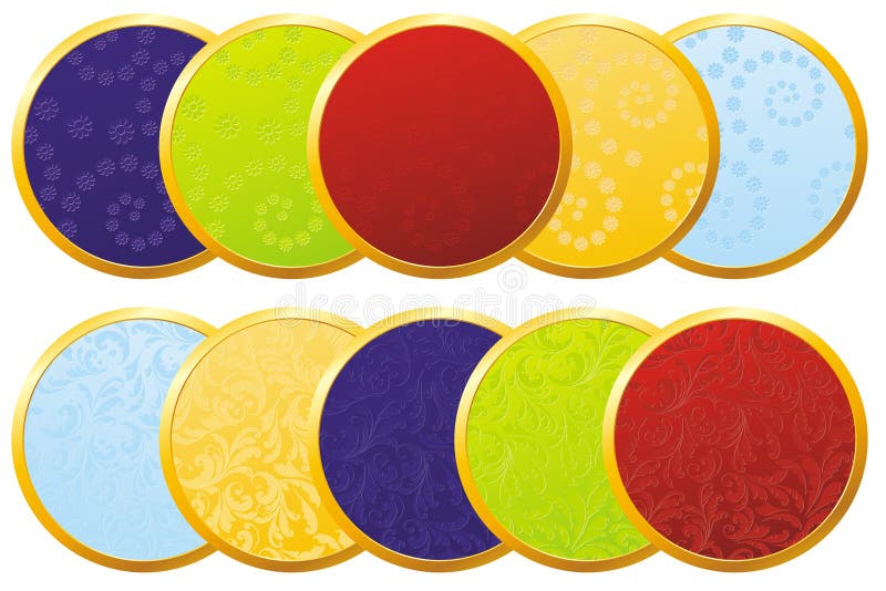 Colorful labels stock vector. Illustration of ornate - 23120838