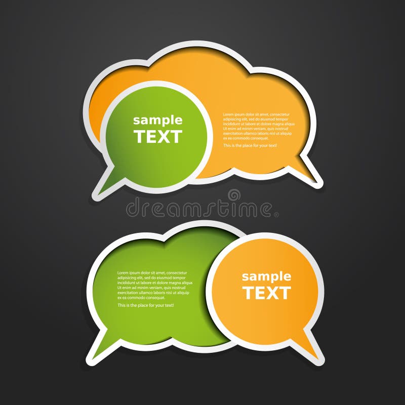 Colorful Labels, Tags, Speech Bubbles Stock Vector - Illustration of ...