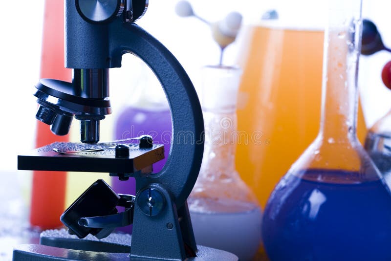 Colorful laboratory stock image. Image of atom, construction - 8670849