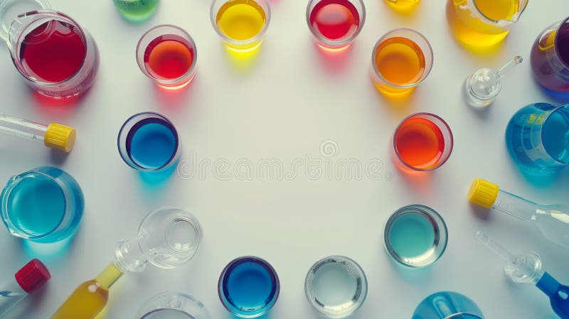 Colorful Laboratory Icon Set with Scientific Symbols Stock Image ...