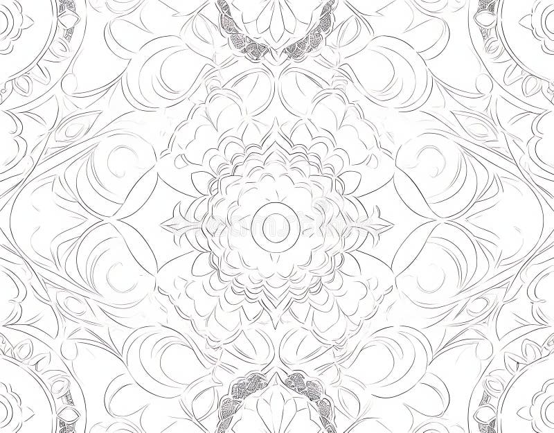 Colorful Lace Pattern with Abstract Modern Twist Stock Illustration ...