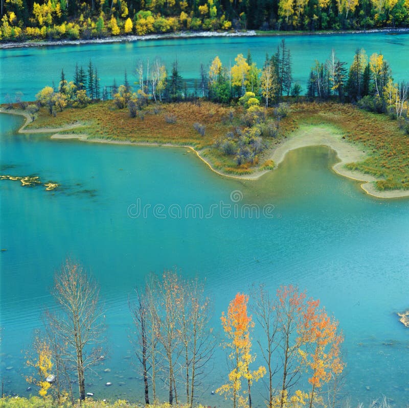 Colorful lake stock photo. Image of color, lake, tree - 6697940