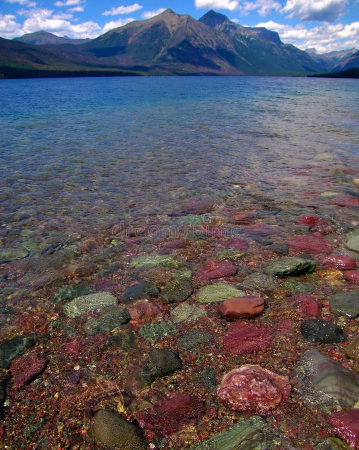 Colorful Lake Rocks stock image. Image of united, montana - 21804363