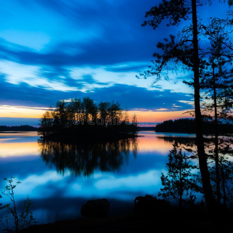 Colorful Lake Scenery stock photo. Image of 2014, reflect - 50648946