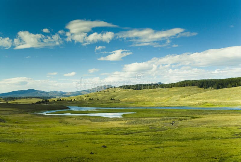 Lamar Valley, Yellowstone National Park in Fall Stock Photo - Image of ...