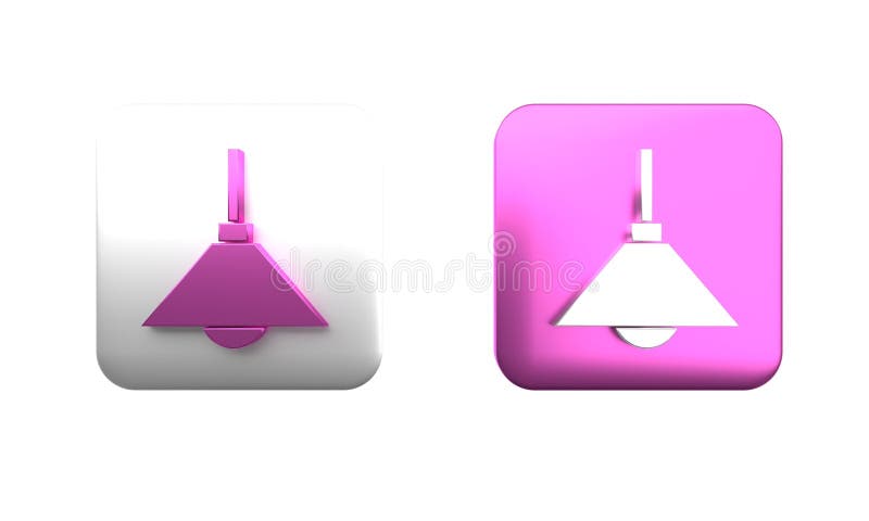 Colorful Lamp Hanging Icon Isolated on White Background. Ceiling Lamp ...