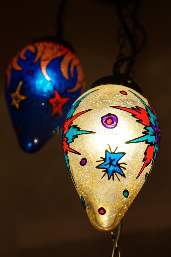 Colorful lamps stock photo. Image of decor, colorful - 23763082