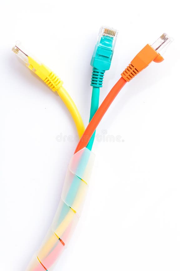 Colorful LAN network cable stock image. Image of line - 40144653