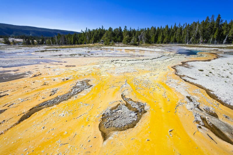 Colorful land stock photo. Image of yellowstone, park - 26805616