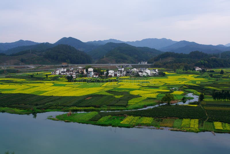 Colorful land stock image. Image of color, lake, spring - 8792595