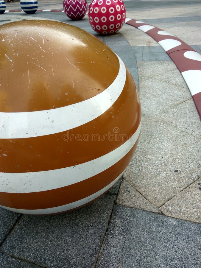 Colorful landscape balls stock image. Image of park - 147895879