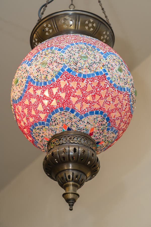 Colorful Lantern Lamps Traditional Style Stock Image - Image of lamp ...