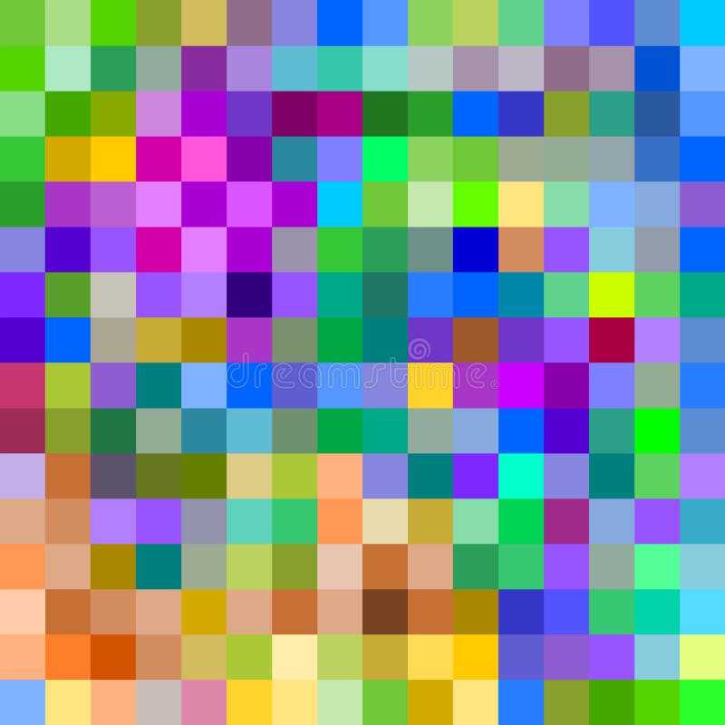 Colorful large pixels. stock illustration. Illustration of mosaic - 3996220