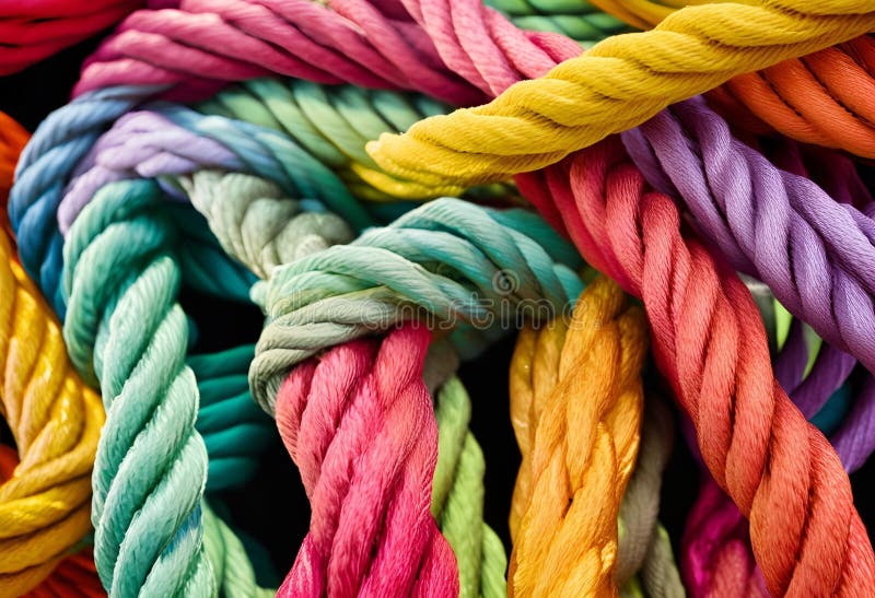 Colorful Large Rope Enhances Mood, Versatile for Various Uses.AI ...
