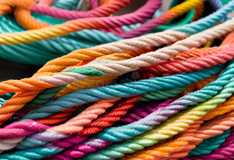 Colorful Large Rope Enhances Mood, Versatile for Various Uses.AI ...
