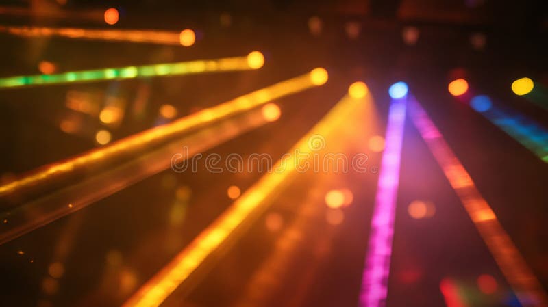 Colorful Laser Light Show Stage Performance Stock Illustration ...