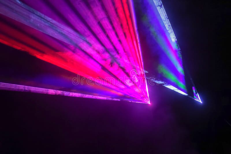 Colorful laser show stock image. Image of glow, bright - 184341853