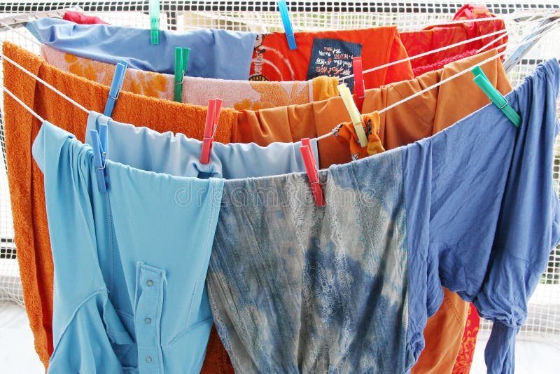 Colorful Laundry Clothes stock image. Image of string - 2478075