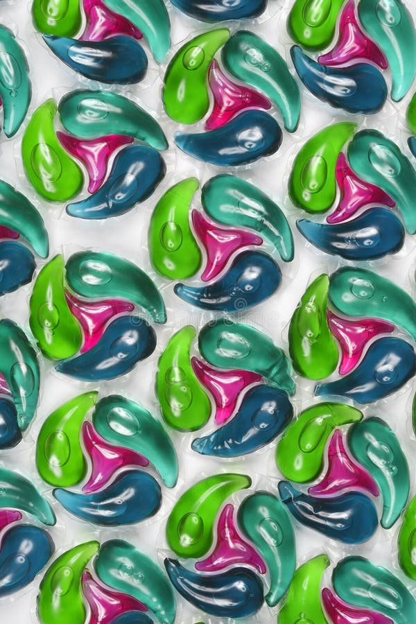 Colorful Laundry Detergent Pods Stock Image - Image of featuring ...