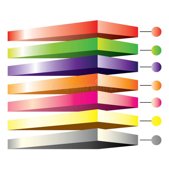 Colorful layer diagram stock illustration. Illustration of graphic ...