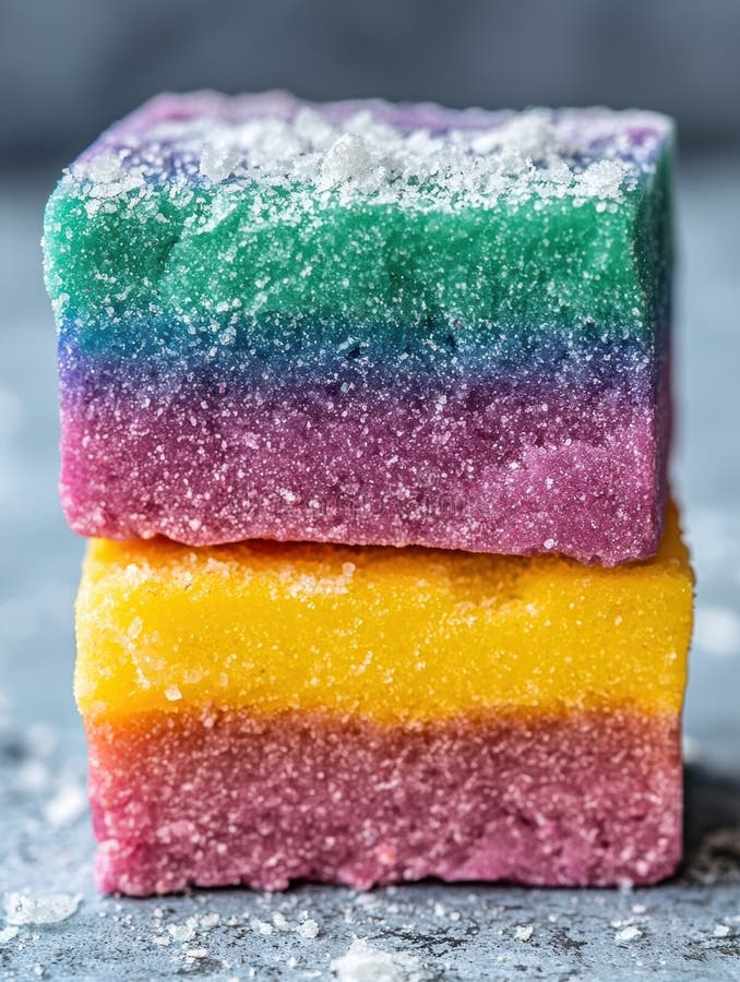 Colorful Layered Candy Gummies Stock Illustration - Illustration of ...