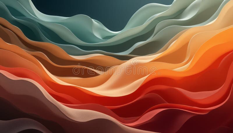 Colorful Layered Fabric in Abstract Design Stock Image - Image of ...