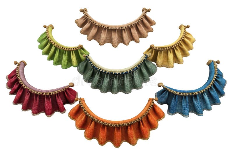 Colorful Layered Fabrics with Vibrant Textures and Patterns for Design ...