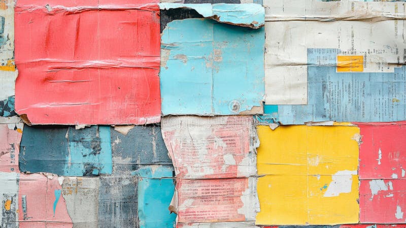 Colorful Layered Paper Texture Background Stock Illustration ...