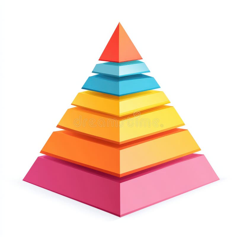 Colorful Layered Pyramid Chart Stock Illustrations – 114 Colorful ...