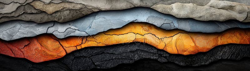 Colorful Layered Rock Formations Showcasing Intricate Textures and ...