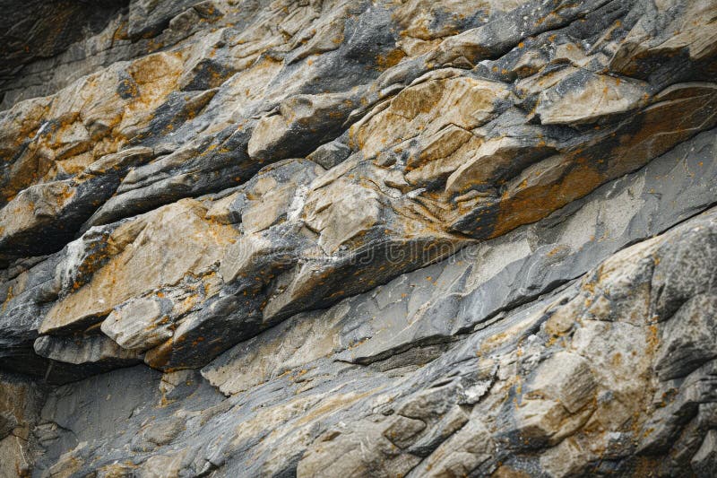 Colorful Layered Rock Wall Texture Stock Photo - Image of structure ...