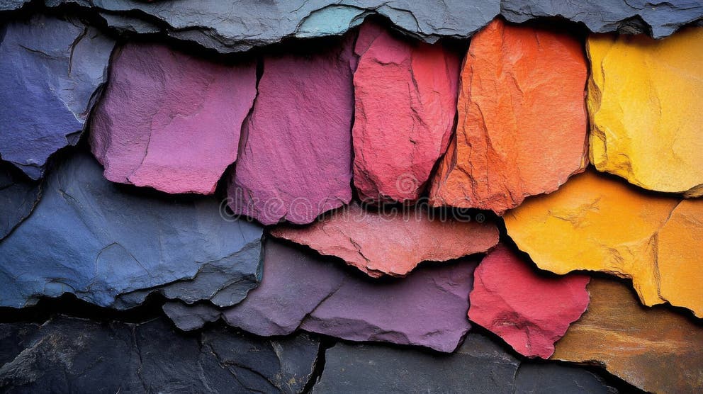 Colorful Layered Stone Texture Background Stock Illustration ...