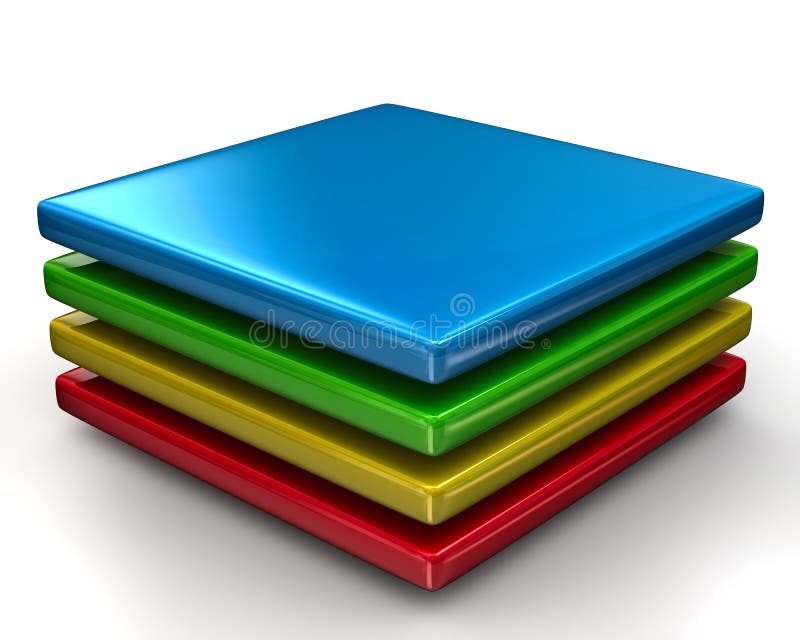 Colorful layers Icon stock illustration. Illustration of colorful ...