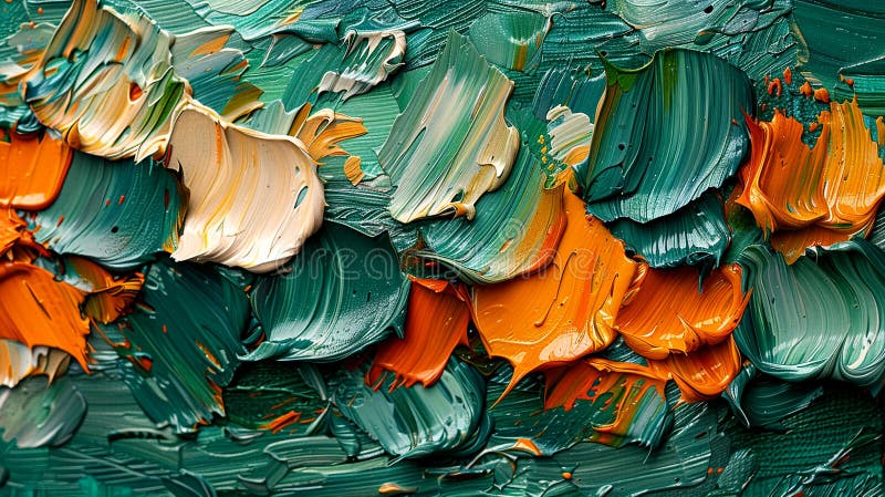 Colorful Layers of Paint Create a Dynamic, Textured Canvas Full of ...