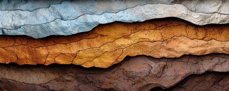 Colorful Layers of Sedimentary Rock Showcasing Natural Textures and ...