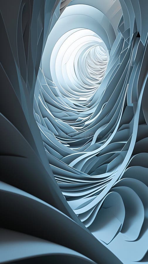 Colorful Layers of Stylized Paper Create a Dynamic 3D Effect in this ...