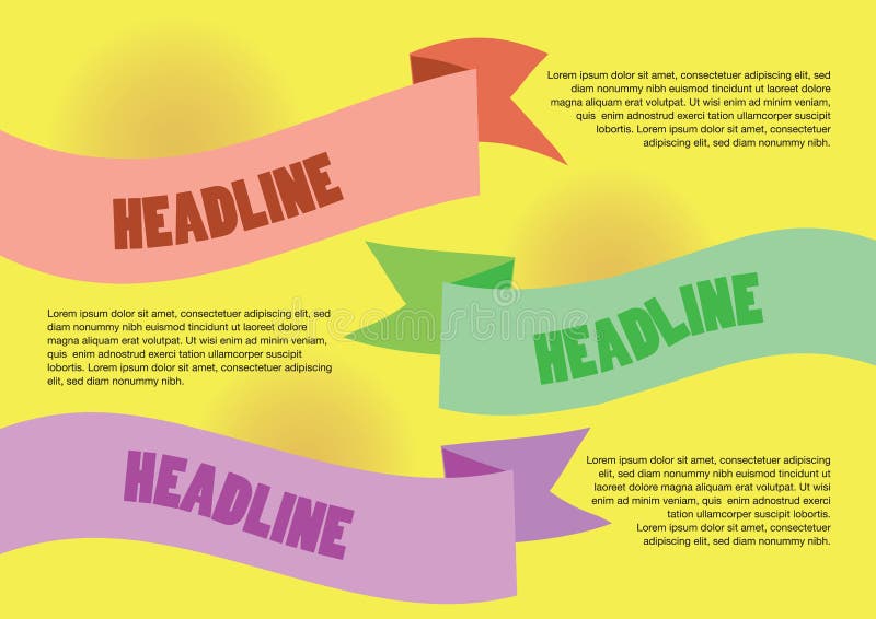 Colorful Layout Design Template Stock Vector - Illustration of blank ...