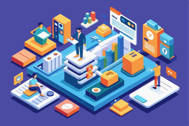 A Colorful Layout Showcases Professionals Analyzing Data with ...