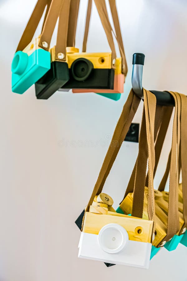 Leather Bags in Shape of Cameras Stock Image - Image of designer ...