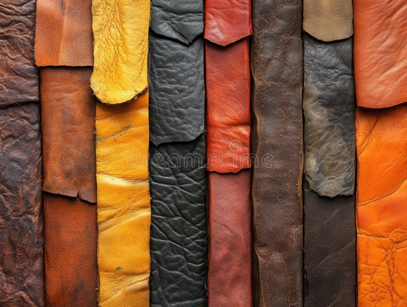 Colorful Leather Textures, Leather Scraps, Various Colors and Textures ...